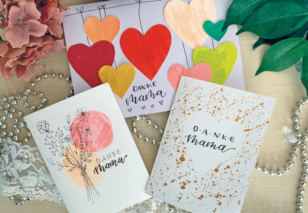 DIY - Muttertagskarten selber gestalten (auch mit Kindern)